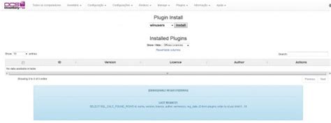 problem with plugins ocsinventory qanda