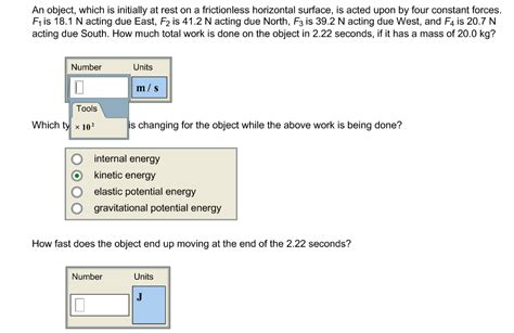 Solved An Object Which Is Initially At Rest On A