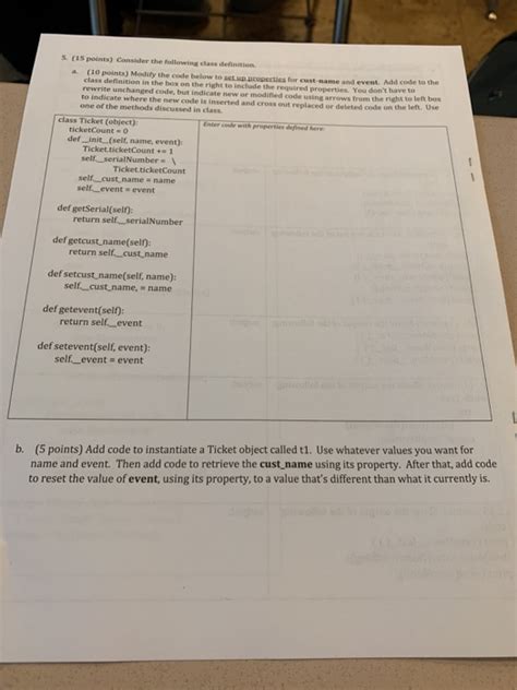 Solved Points Consider The Following Class Chegg