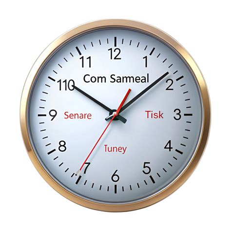 Elegant Round Clock With Unique Regional Time Zone Names And Clear