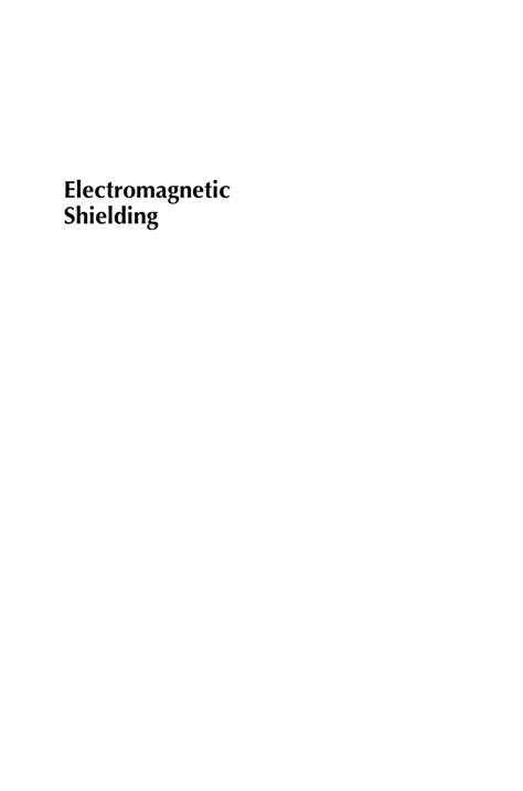 PDF Electromagnetic Shielding