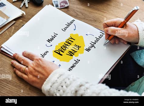 Property Value Market Diagram Concept Stock Photo Alamy