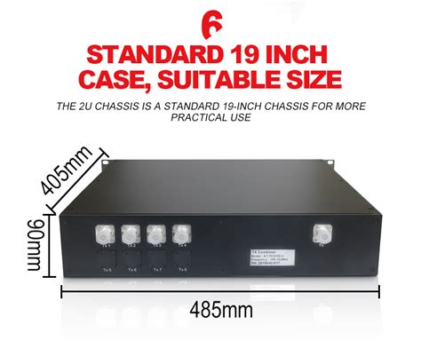 China Kingtone Low Loss RF Multicoupler UHF VHF TETRA 136 520 MHz 2 4 6 8 Way TX Combiner