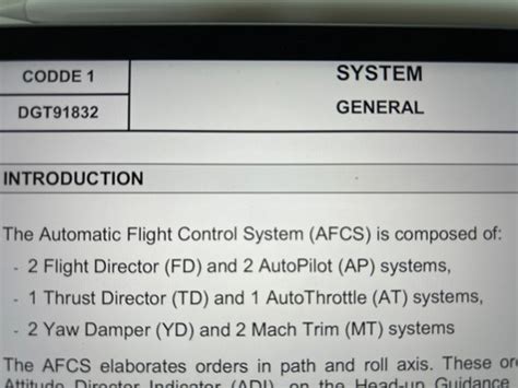 Automatic Flight Control System Afcs Flashcards Quizlet