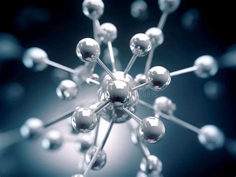 Abstract Atom Structure Stock Illustration Illustration Of Futuristic