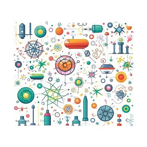 Premium Vector Cartoon Vector Particle Physics On White Background