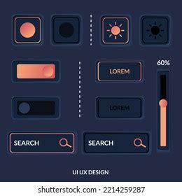 Vector Luxury Ui Design Elements Button Stock Vector Royalty Free Shutterstock