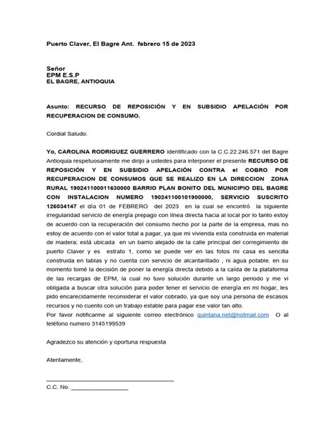 Carta Epm Pdf