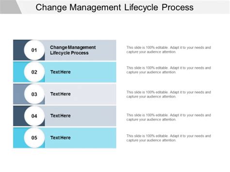 Change Management Lifecycle Process Ppt PowerPoint Presentation Slides
