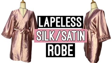 How To Make A Satin Robe Silk Robe Diy Bridal Party Robe Youtube