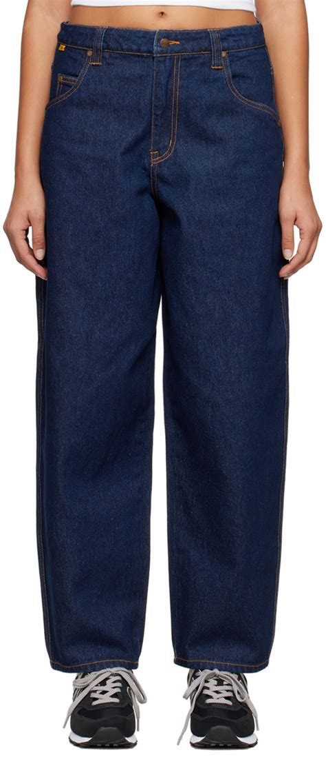 Dime Blue Baggy Jeans Ssense Canada