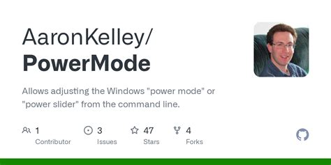 GitHub AaronKelley PowerMode Allows Adjusting The Windows Power Mode Or Power Slider From