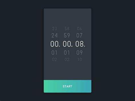 Countdown Timer Interface Countdown Timer Timer Countdown