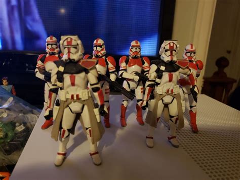 Star Wars Shock Troopers With Commanders Star Wars Clone Wars Star