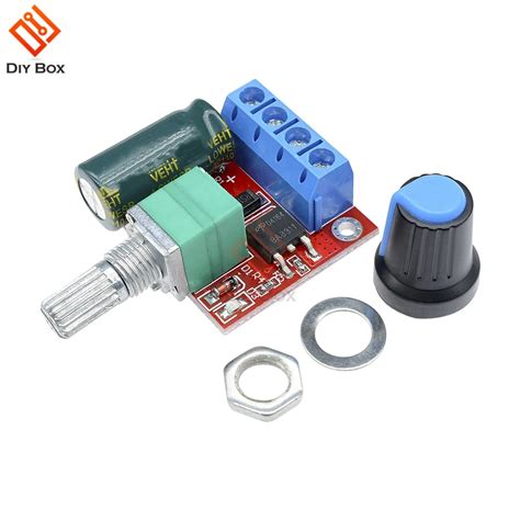 Mini V A W PWM V DC Motor Speed Controller Module DC DC V V Adjustable Speed