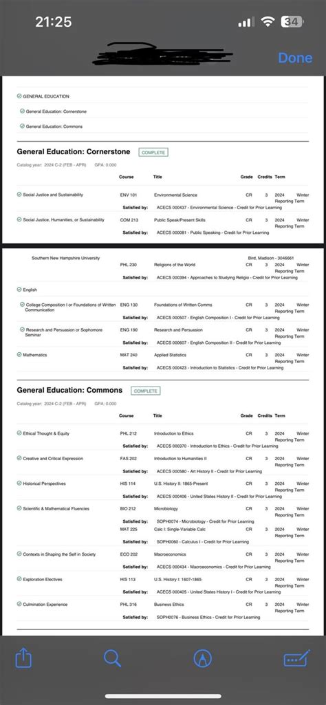 Transcript Evaluation Rsnhu
