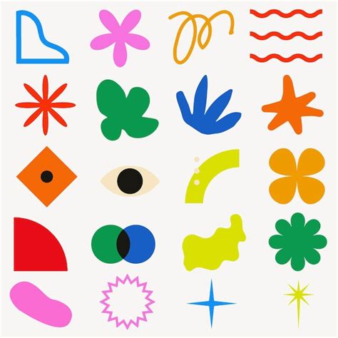 Colorful Abstract Geometric Shapes Premium Ai Generated Vector