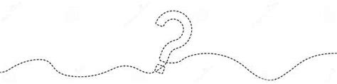Continuous Line Drawing Of Question Mark Vector Punctuation Mark End