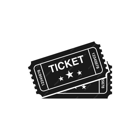 Premium Vector Ticket Vector Icon Black Illustration Isolated For