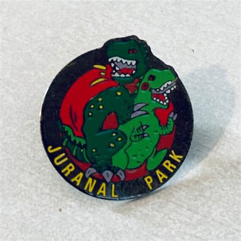 Jurassic Park Vintage Enamel Gem