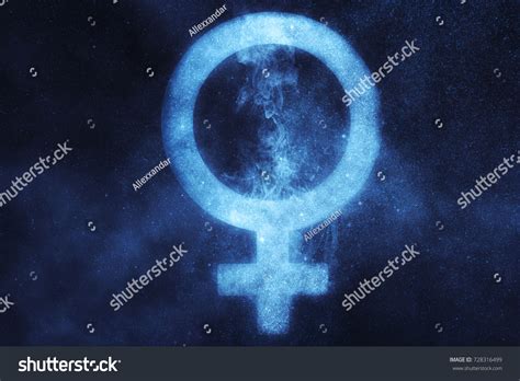 Female Sex Symbol Abstract Night Sky Stock Photo 728316499 Shutterstock