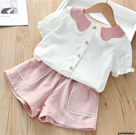 مدل لباس بچه گانه با یقه ب ب