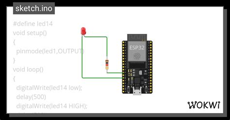 Led Flash Copy Wokwi ESP STM Arduino Simulator