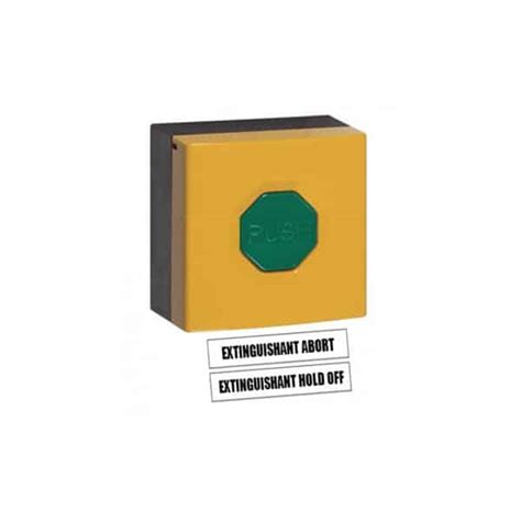 Extinguishant Hold Offabort Button Single Gang Context Plus