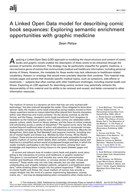PDF A Linked Open Data Model For Describing Comic Book Sequences Exploring Semantic