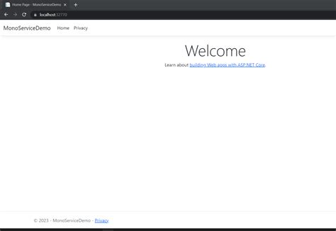Asp Net Mvc Default Visual Studio Enable Docker Project Container Runs But Page Isn T Working