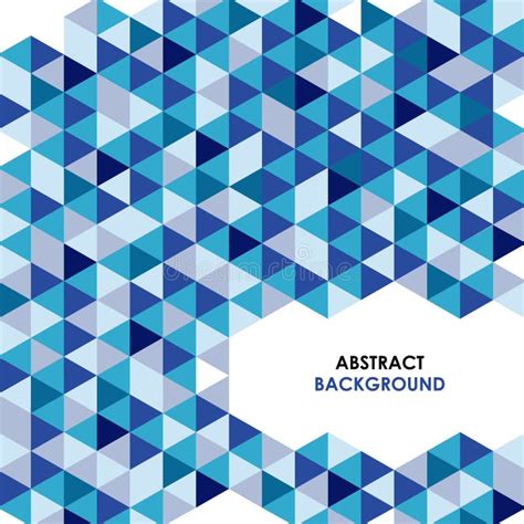 Abstract Blue Triangle Background Stock Vector Illustration Of