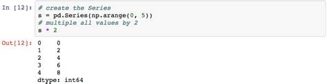 Creation Using A Scalar Value Learning Pandas Second Edition Book