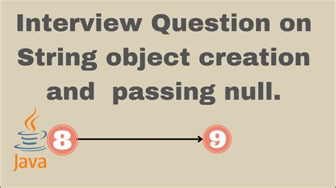 String Object Creation And Passing Null Interview Question Youtube