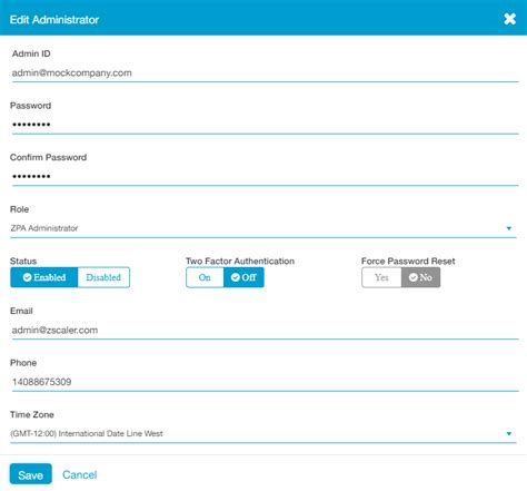Editing Zpa Administrators Zscaler