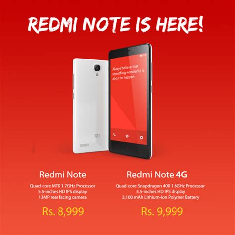 Redmi Note Launched In India For Rs