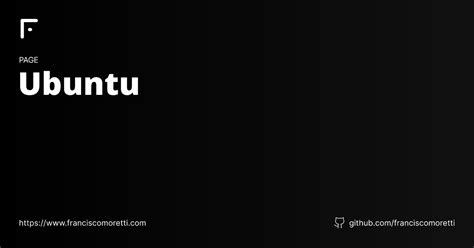 Ubuntu Francisco Moretti