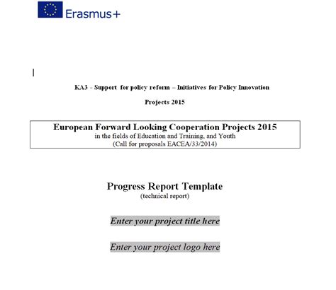 Sample Progress Report Templates