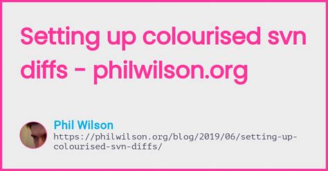 Setting Up Colourised Svn Diffs