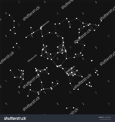 Vector Illustration Abstract Plexus Structure Forming Stock Vector
