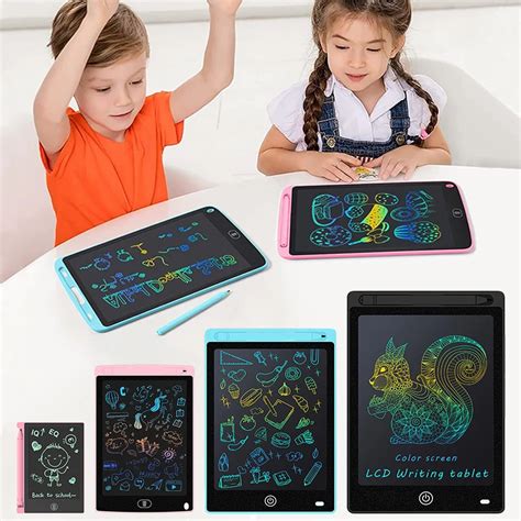 어린이 그림 보드 Lcd 스크린 컬러 필기 패드 디지털 그래픽 전자 그림 태블릿 어린이 교육 장난감 Aliexpress