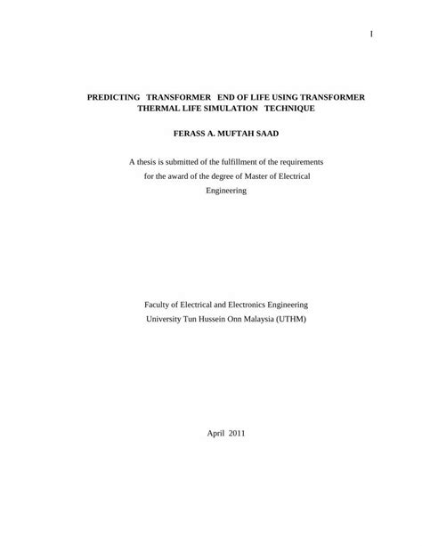 Pdf Predicting Transformer End Of Life Using Transformer · Memastikan Sistem Operasi