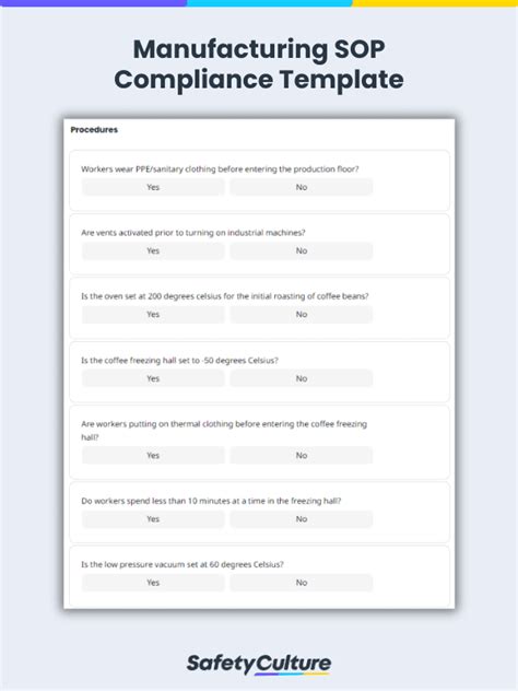 Manufacturing Sop Template Prntbl Concejomunicipaldechinu Gov Co