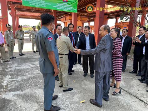 កងកម្លាំងនគរបាល នៃប៉ុស្តិ៍នគរបាលច្រកទ្វារព្រំដែនអន្តរជាតិត្រពាំងក្រៀល រៀបចំសណ្តាប់ធ្នាប់