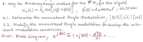 Solved 2 Using The Armstrong Design Method For The Fm For