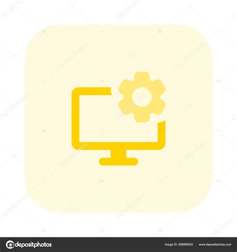 Adjust Customize Your Monitor Display Settings Stock Vector By Get4net 689889592