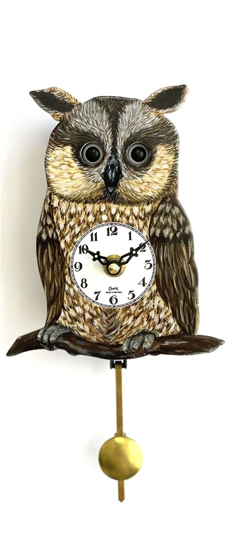 Owl Novelty Clock Cougar Watches And Clocks