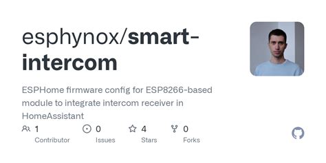 github esphynox smart intercom esphome firmware config for esp8266