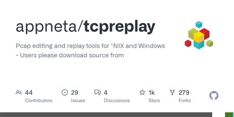 GitHub Appneta Tcpreplay Pcap Editing And Replay Tools For NIX And Windows Users Please