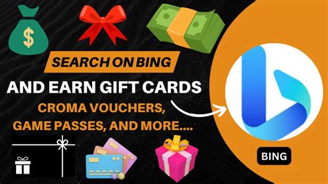 Search On Bing And Earn T Cards Croma Vouchers And Game Pass
