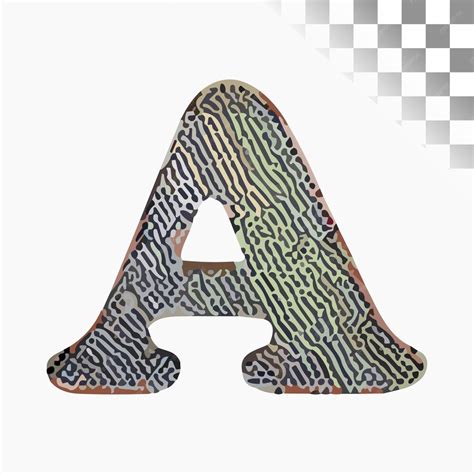 Буква дизайн стильный шрифт перфорированный металл алфавит Премиум Ai сгенерированный вектор